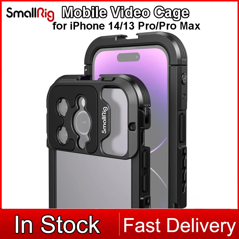 SmallRig Mobile Phone Video Cage, alça para iPhone 14 Pro, Pro Max ...