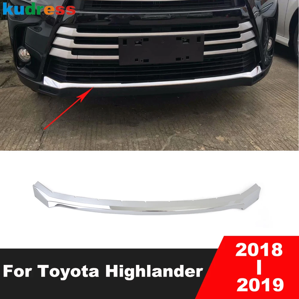 Front Bumper Trim For Toyota Highlander Kluger Facelift 2018 2019 ...