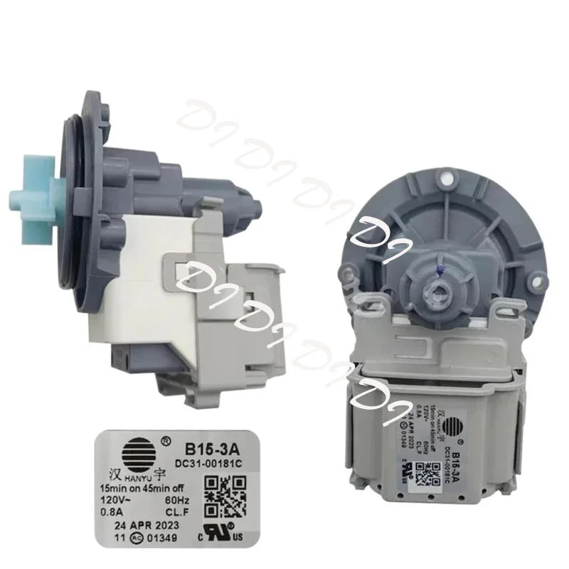 New For Samsung Washing Machine Drain Pump Motor B15-3A 120V 60Hz DC31 ...