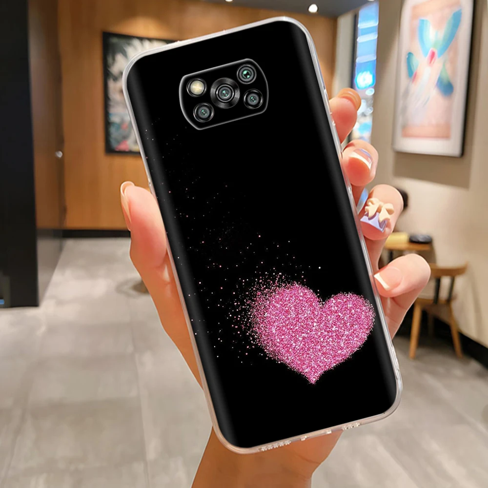 Противоударный чехол для Xiaomi POCO X3 Pro с рисунком животных, мягкий ...