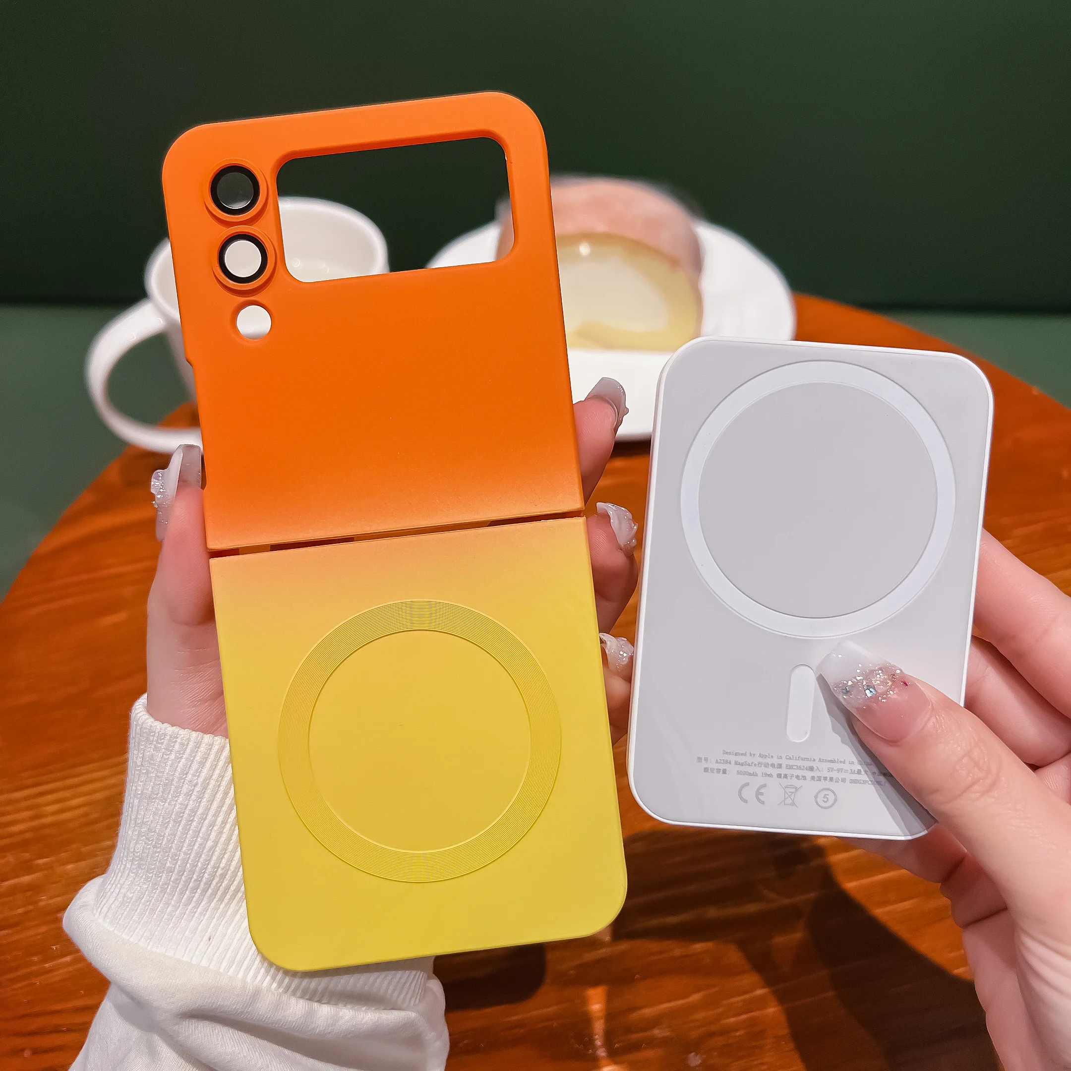 For Samsung Galaxy Z Flip 4 3 Magsafe Case Magnetic Wireless Charging ...