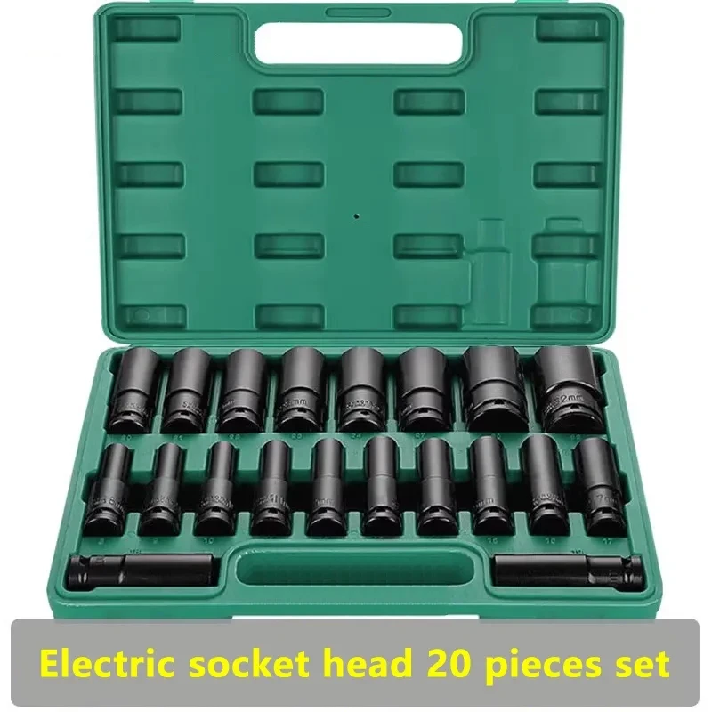 GREENERY-Electric-Wrench-Socket-Set-10-15-20Piece-Set-Carbon-Steel ...