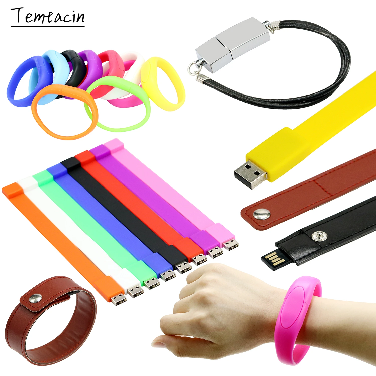 8gb Bracelet Usb Flash Memory | Metal Wrist Usb Flash Drive - Pendrive ...