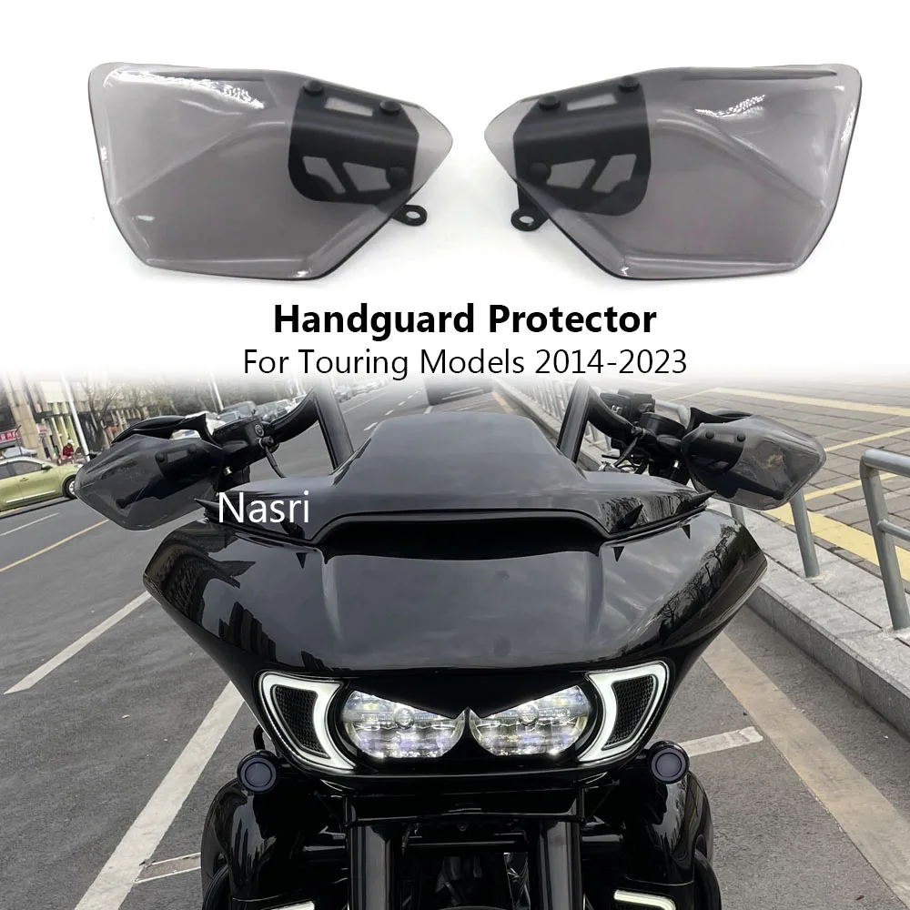 Motorcycle-Handguards-Shield-Hand-Guard-Protector-Windshield-For-Harley ...