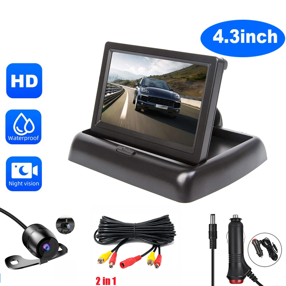 DIY-Easy-Installation-4-3-Car-Rear-View-Backup-Camera-Monitor-for ...