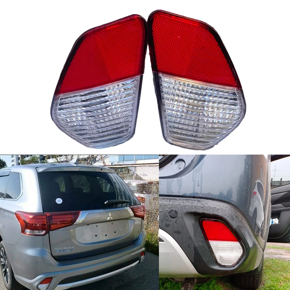 For Mitsubishi Outlander Rear Bumper Reflector Light 2016 2017 2018 ...