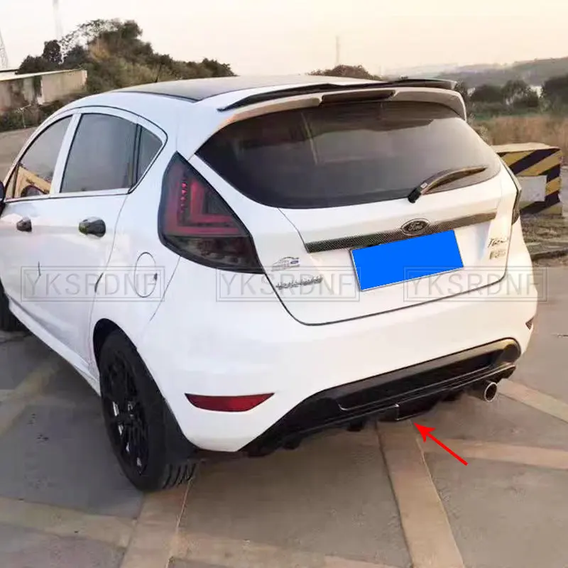 ST-Style-ABS-Matt-Black-Rear-Bumper-Lip-Diffuser-Apron-Splitter-Spoiler ...