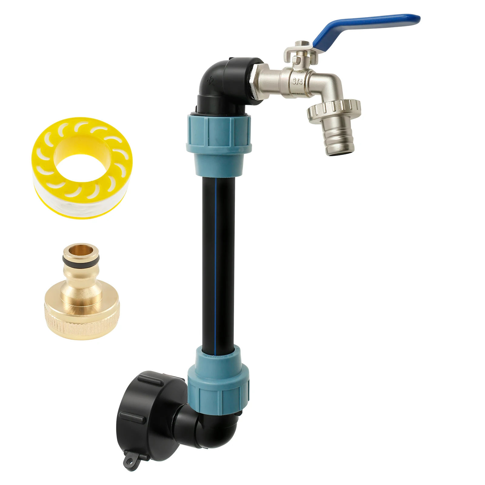 IBC Gooseneck IBC Adapter 3/4 Inch Outlet Tap Tap Stopcock IBC Tank ...