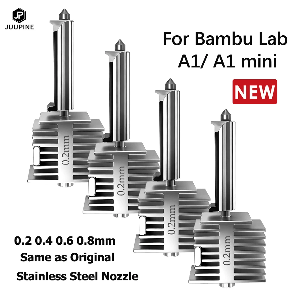 for Bambu Lab A1 Nozzle Stainless Steel Integrated A1 Mini Hotend Kit ...