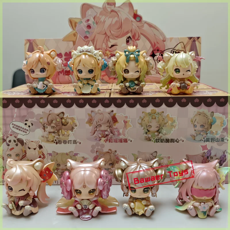 Original Moni Cute Cat Kitten Office Blind Box Table Display A Surprise ...