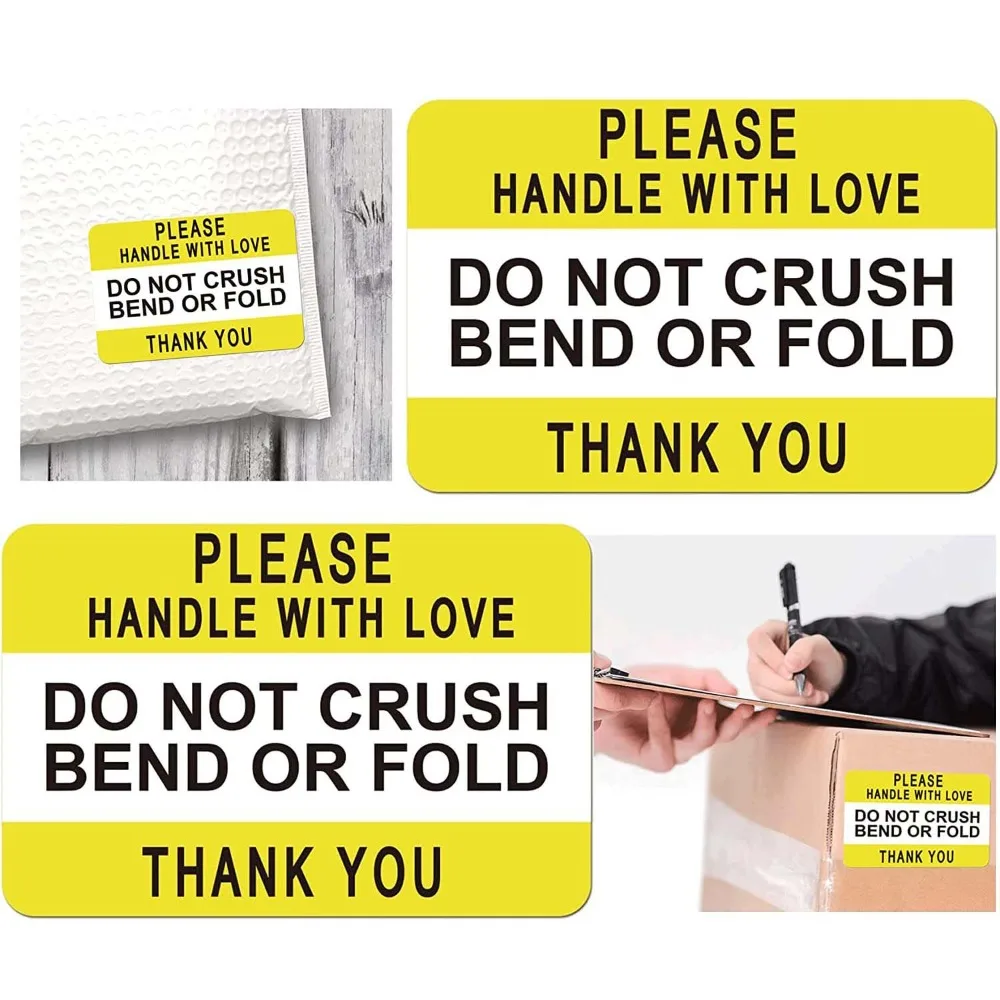 60-Pcs-yellow-Fragile-Stickers-for-Shipping-and-Moving-Please-Handle ...
