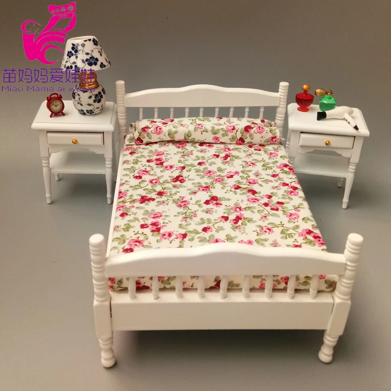 Doll House Mini Furniture Bedroom Micro Scene Model European Style ...