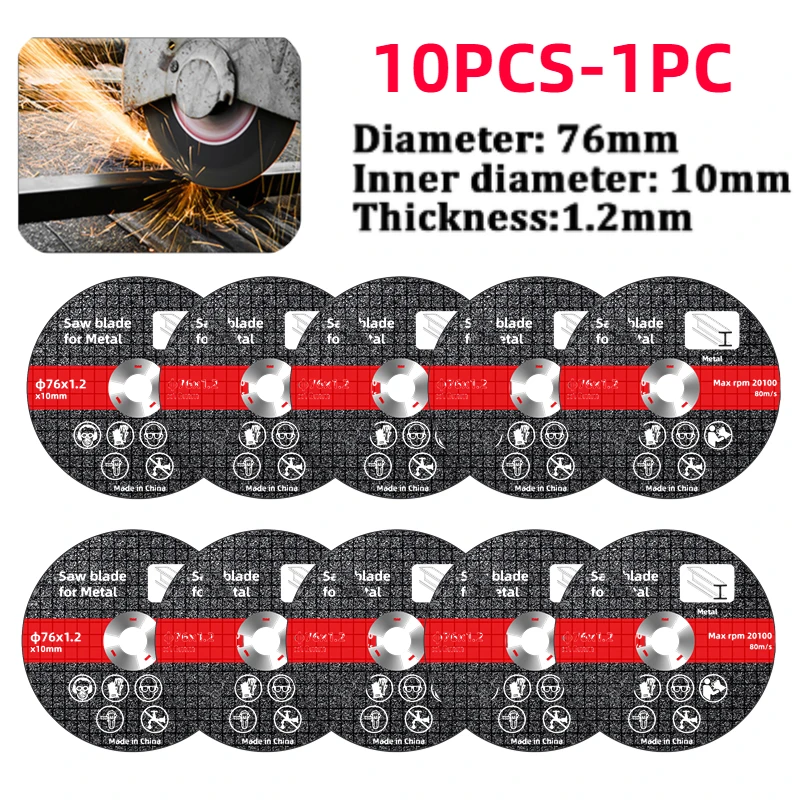 1-10PCS-Metal-Cutting-Discs-Sanding-Grinding-Cut-Off-Circle-Wheels ...