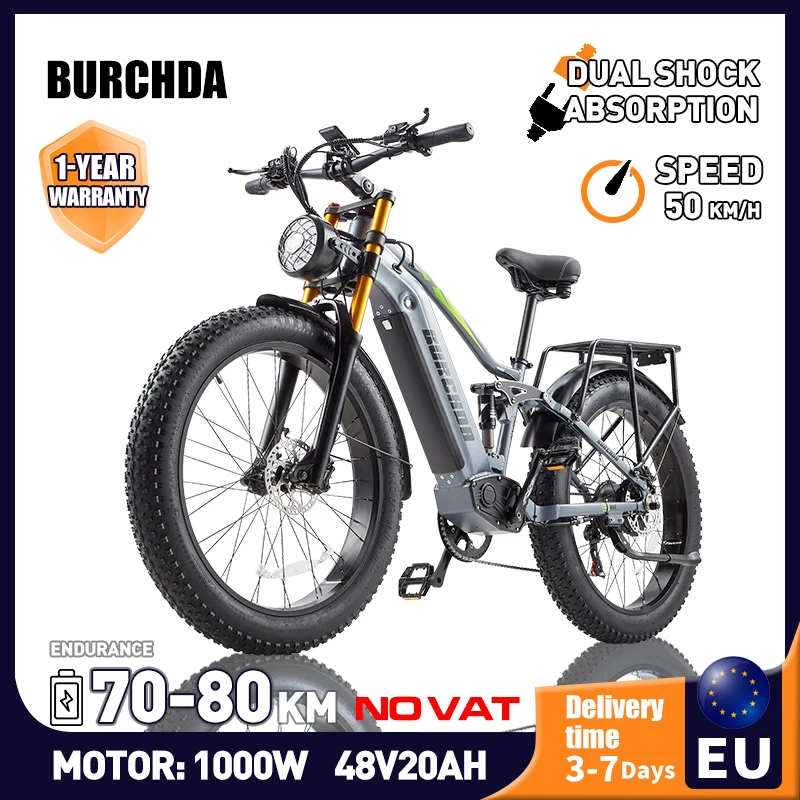 BURCHDA-RX80-Electric-Bike-1500W-Motor-Adults-48V20AH-Electric-Bicycle ...