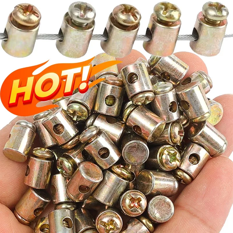 Universal Throttle Cable Ends Stop Clamp Metal Lock for Motorcycle Bike ...