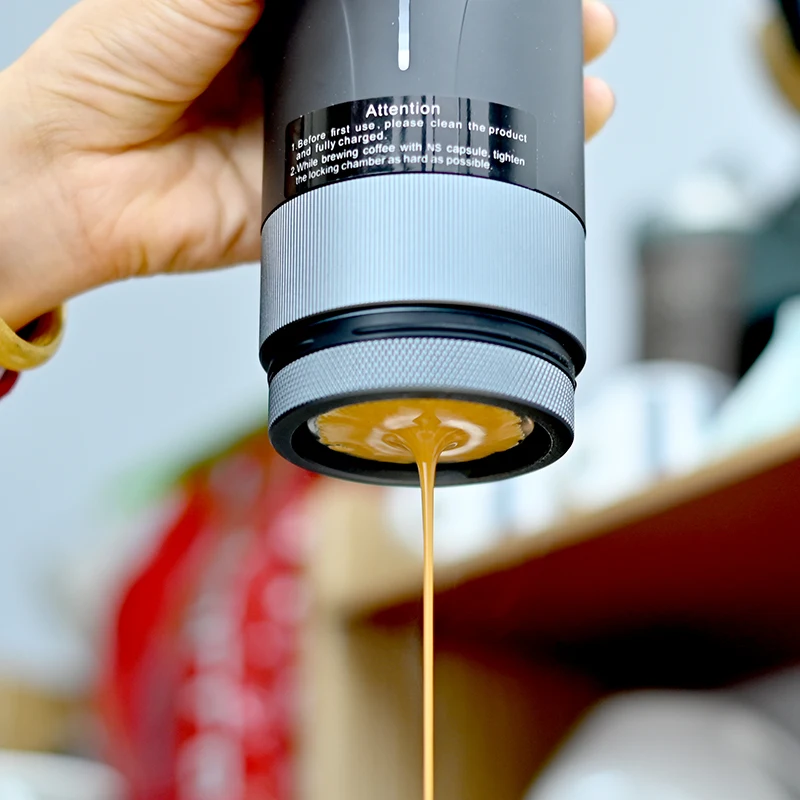 JAFFEE PCM04A Portable Espresso Machine PRO Self Heating Pro-level ...