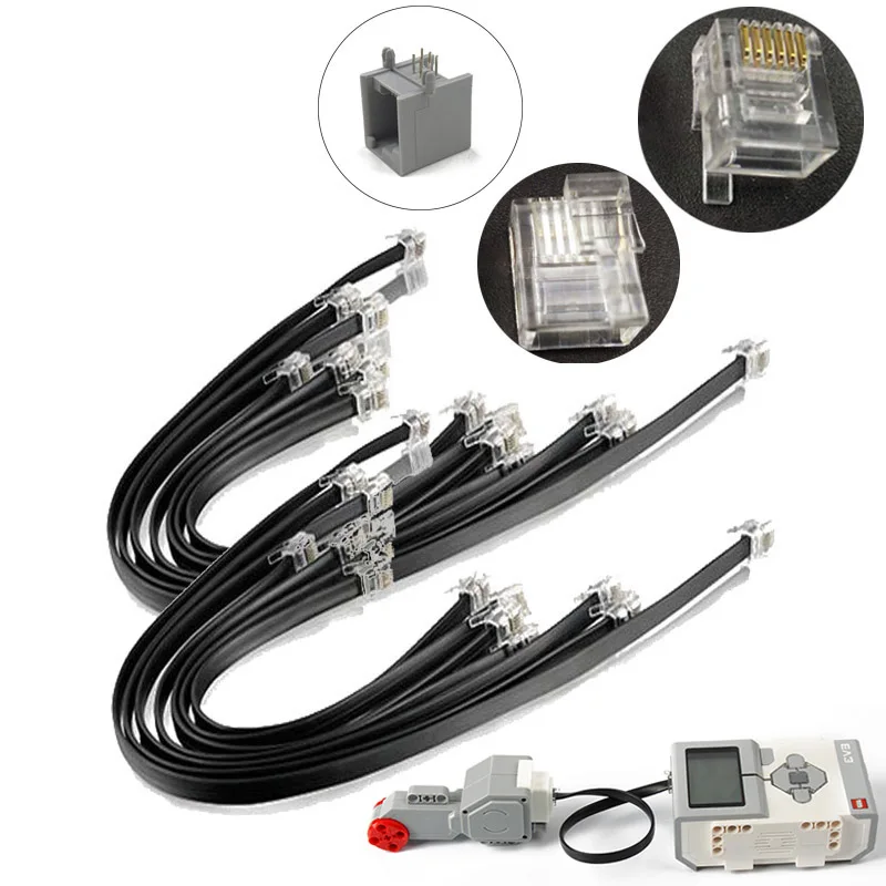 10Pcs-Lot-EV3-Data-Line-Crystal-Connector-Cable-BB601-Sensor-Motor ...