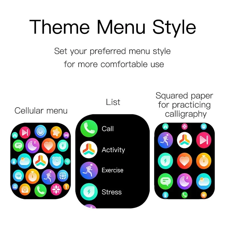 New Smart Watch Screen 2.01 Inch TFT Bluetooth Call 100+ Sports Mode ...