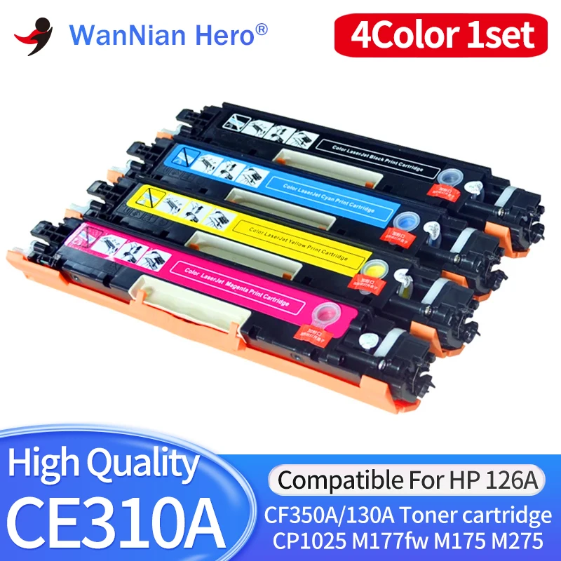 4Pcs-CE310-CE310A-313A-126A-126-Compatible-Color-Toner-Cartridge-For-HP ...