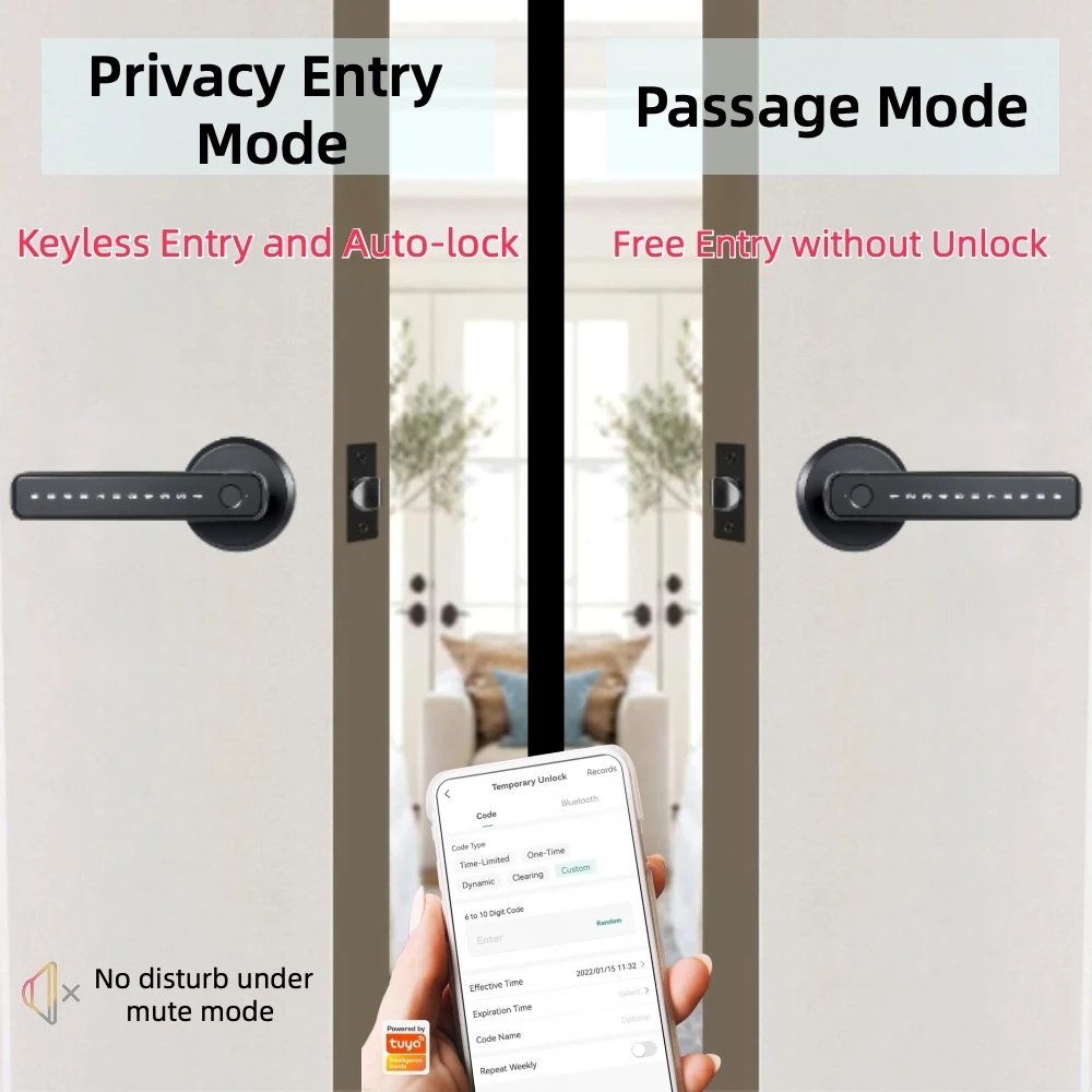 Fingerprint-Lock-Black-Tuya-Smart-Door-Lock-with-Automatic-Locking-for ...