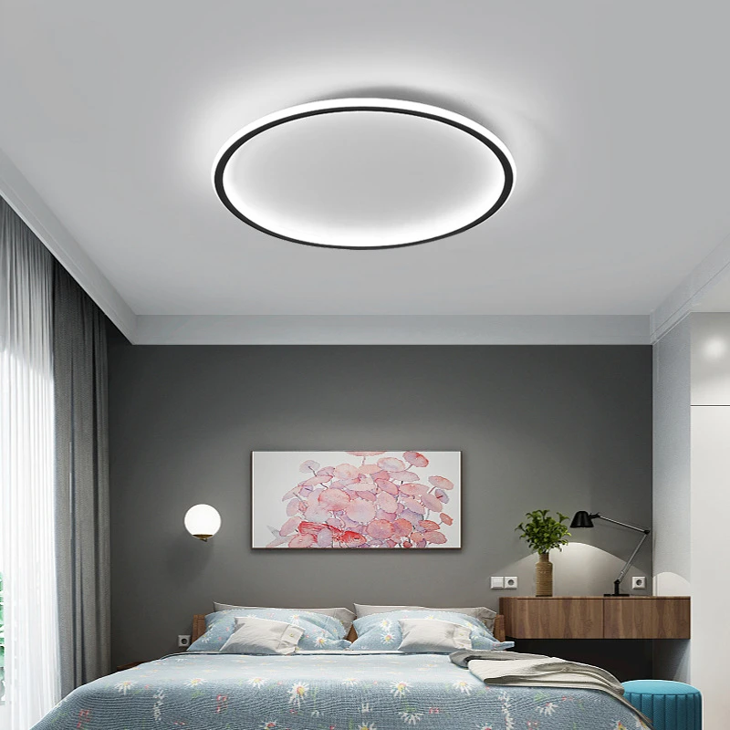 Ultra Thin Full Spectrum Ceiling Lamps Modern Panel For Living Room ...