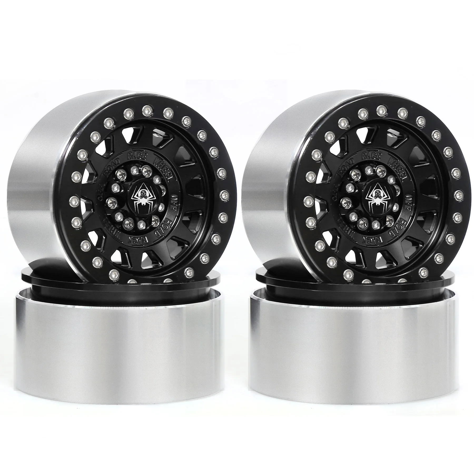 RED SPIDER Metal 2.2" Beadlock Wheel RAim Wheel Hub for 1/10 RC Crawler ...
