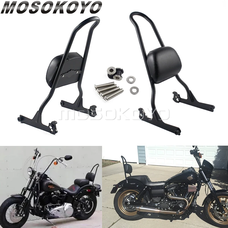 Detachable Passenger Backrest Sissy Bar Bracket Kits For Harley Fatboy ...