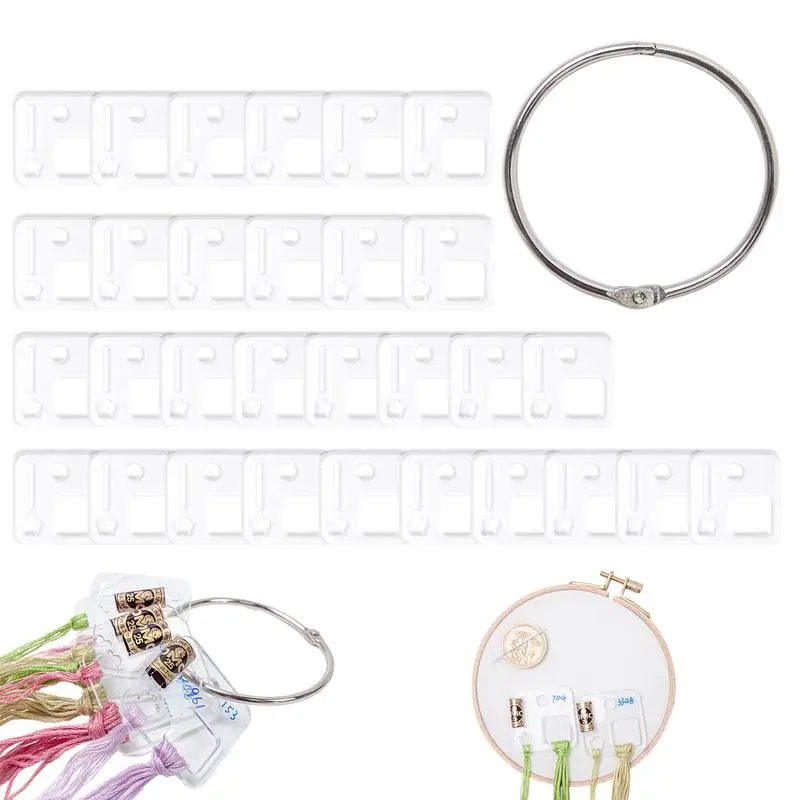 Acrylic-Thread-Drops-Thread-Winding-Boards-Floss-Bobbins-Cross-Stitches ...