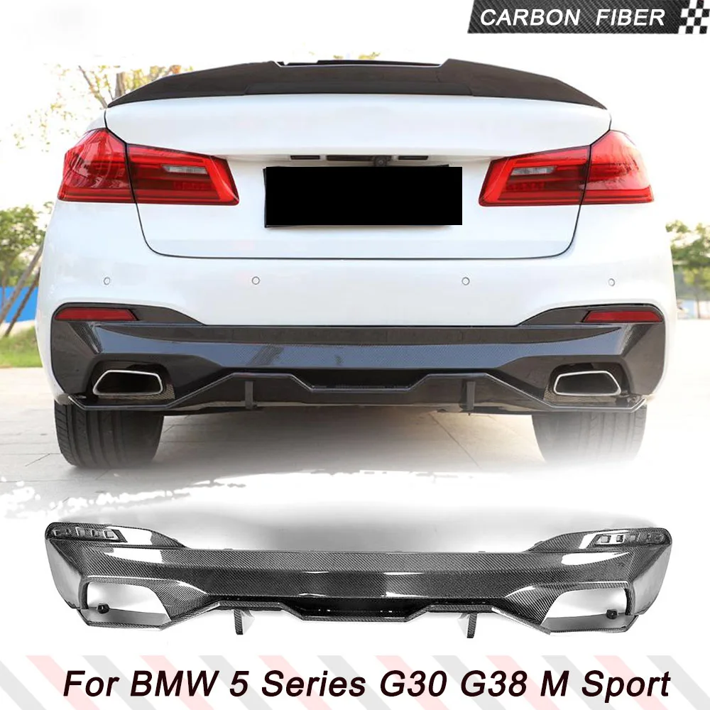 Carbon-Fiber-Rear-Diffuser-for-BMW-5-Series-G30-G38-2017-2019-540i-M ...