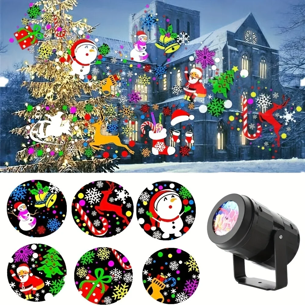 Christmas-Projector-USB-Power-LED-Fairy-Light-Indoor-16-Pattern-Dynamic ...