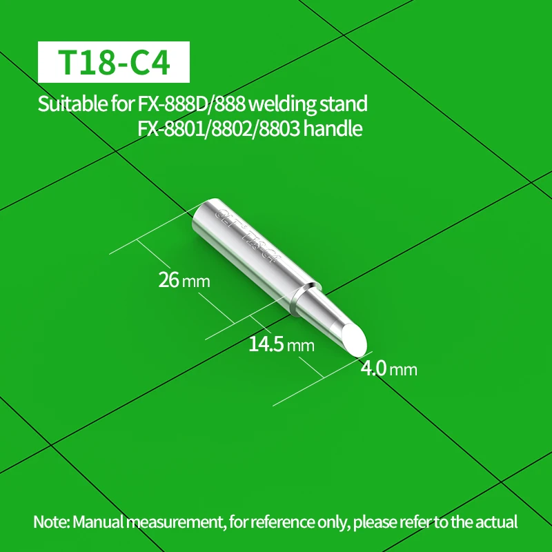 T18 Series Soldering Tips T18-C08 C1 C2 BR02 D24 K for HAKKO FX-888 FX ...