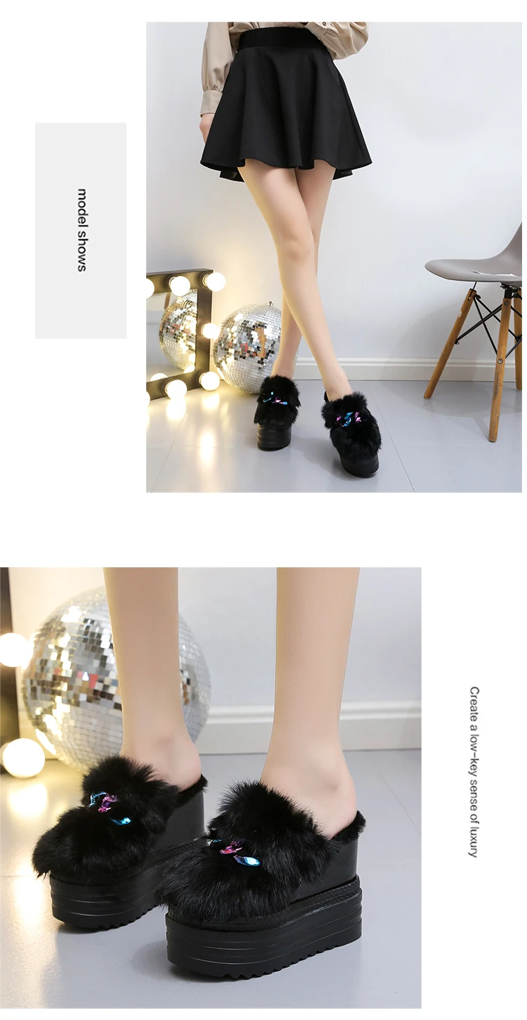 Vert - Pour34 - Chaussures D'hiver À Semelle Compensée Pour Femmes ...