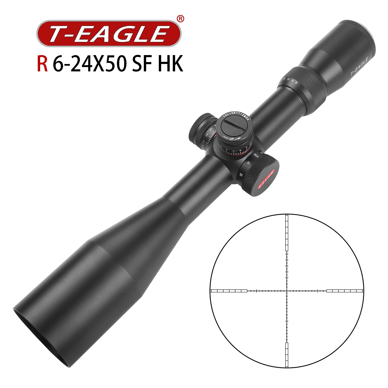 T águia R 6 24x50 SF HK Tactical Riflescope Spotting Scope Caça Optical ...