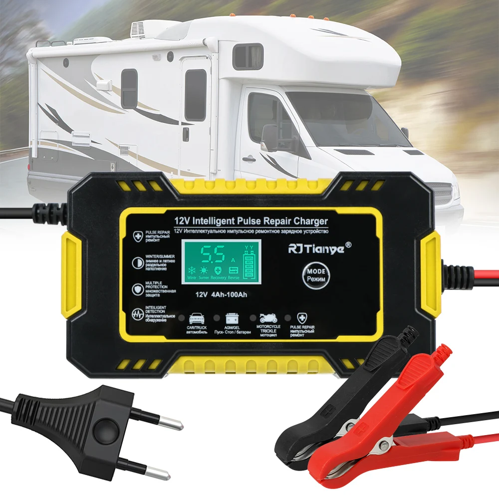 12V-6A-LCD-Display-Car-Battery-Charger-For-Auto-Moto-Wet-Dry-Lead-Acid ...