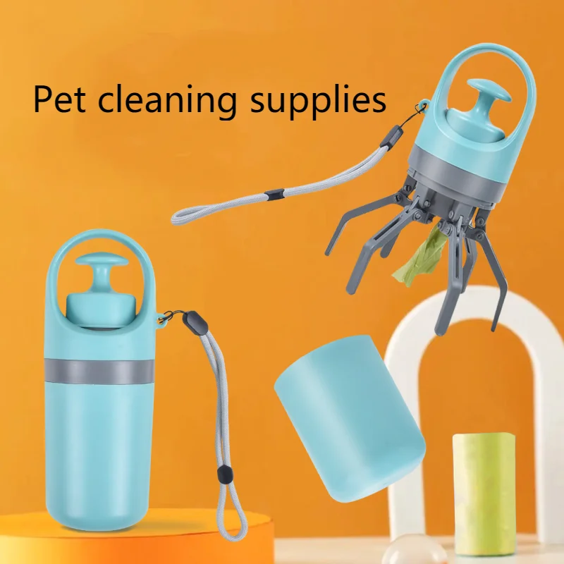 Pet Toilet Picker Walking Dog Portable Excrement Shovel Picker Excrement Garbage Bag Dispenser ...