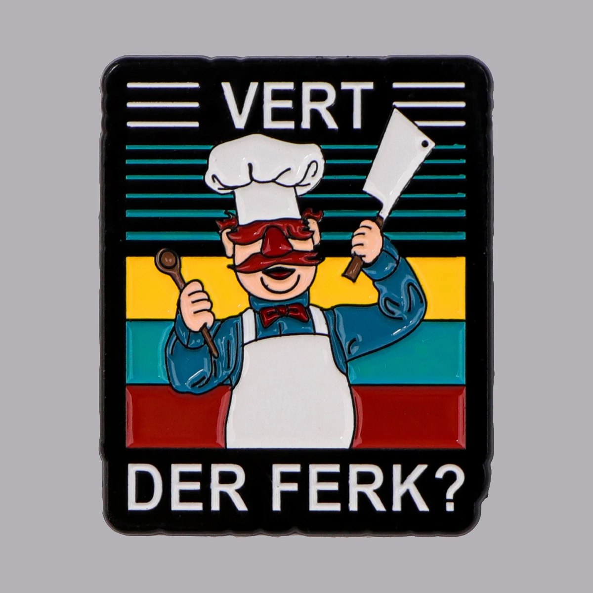 Funny-Swedish-Chef-Enamel-Pin-Quotes-Brooch-Pines-Lapel-Pins-Badge-on ...