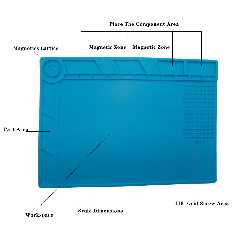 Silicone Soldering Repair Mat Insulation Heat Resistant Mobile Phone ...