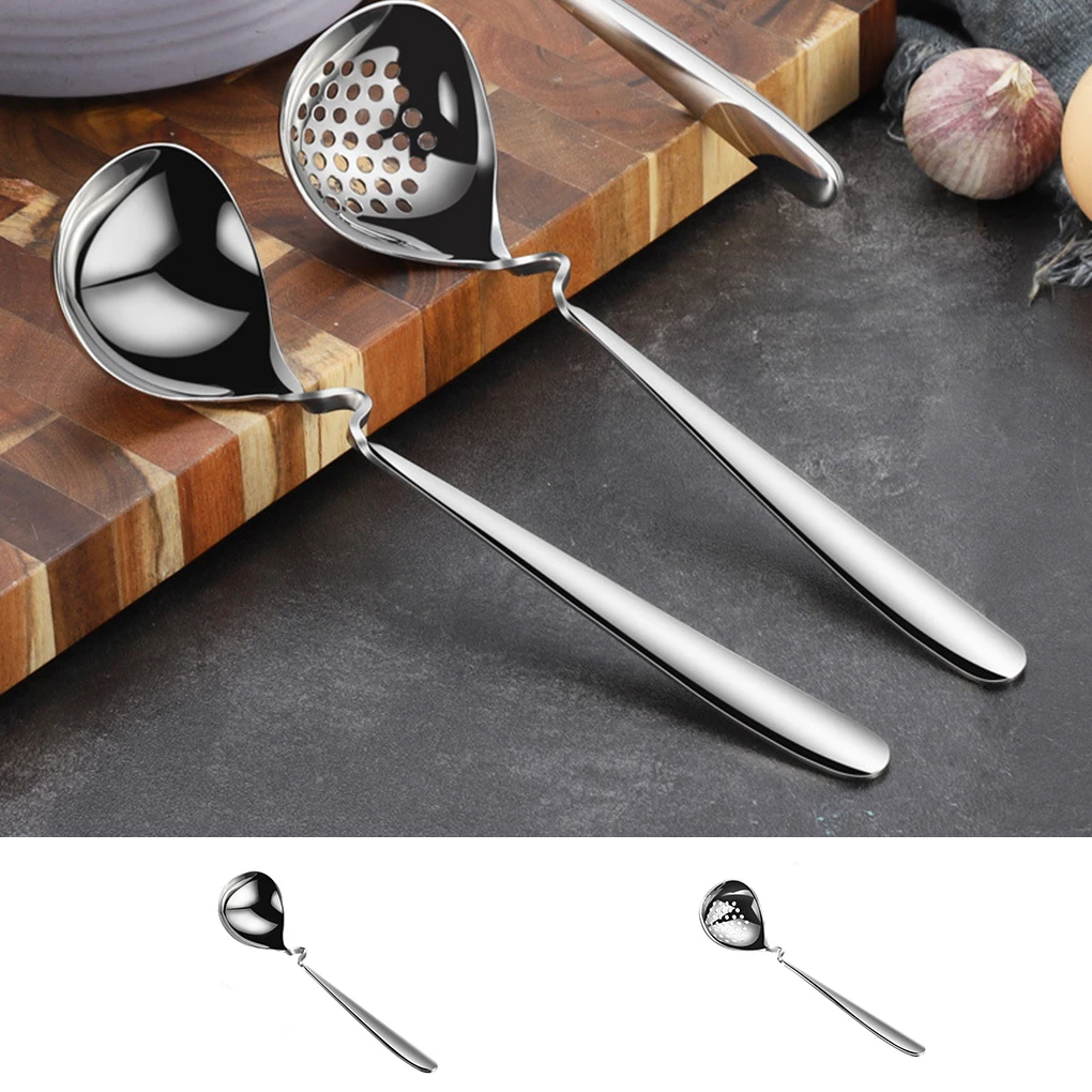 Stainless Steel Ladle Spoon With Long Handle For Home Kitchen Or ...