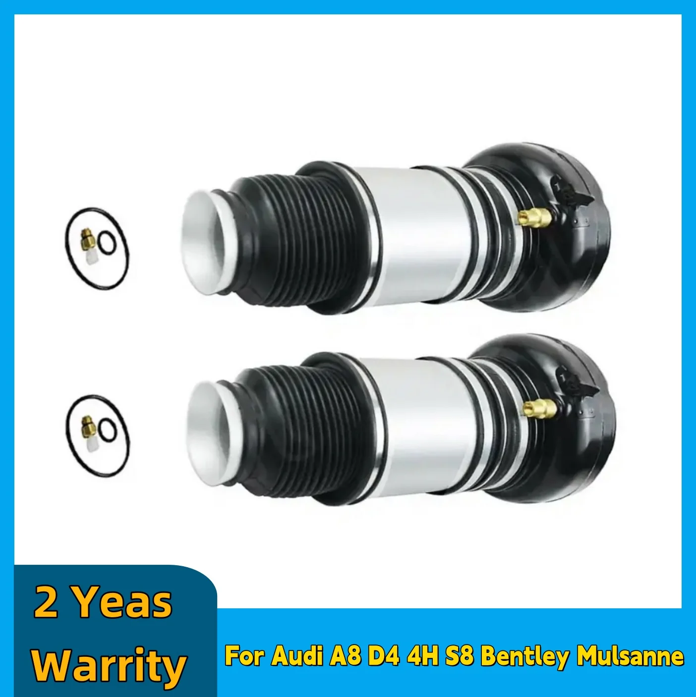 Pair For Audi A8 D4 S8 Bentley Mulsanne Rear Left & Right Air Ride Air ...