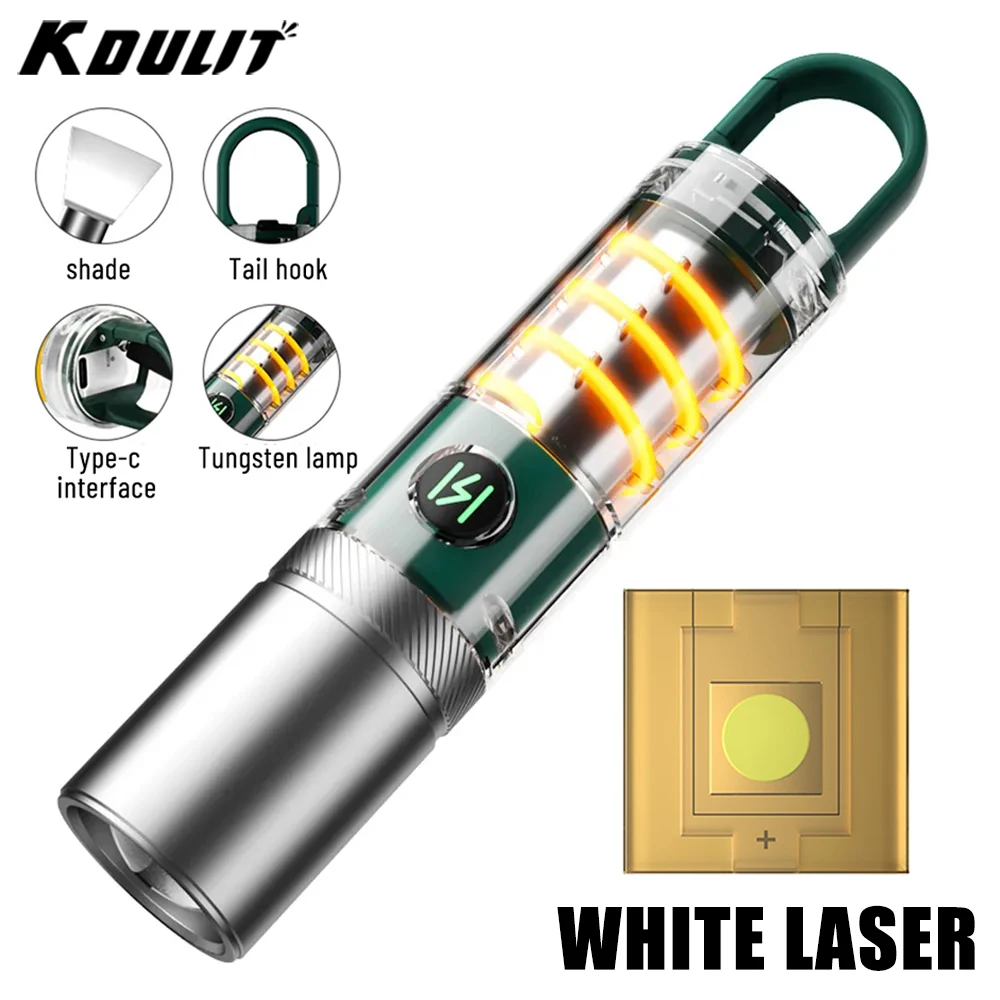 2000LM Powerful LED Flashlight Rechargeable Portable Torch Built-in ...