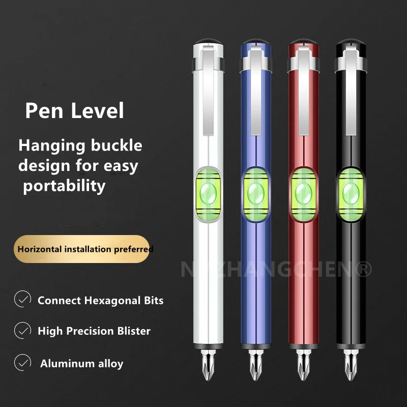 Multipurpose-Pen-Shape-Spirit-Level-Bubble-Mini-Pocket-Portable-Ruler ...