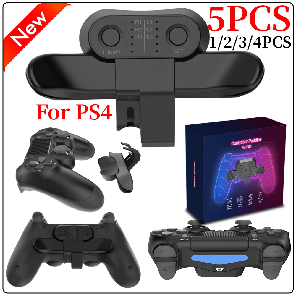 For-PS4-Controller-Back-Button-Attachment-DualShock4-Rear-Extension-Adapter-Gamepad-Paddle-Key ...