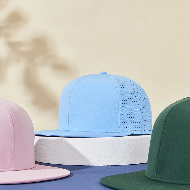 Flat-Brim-Hip-Hop-Breathable-Solid-Color-Adjustable-Men-Snapback-Korean ...