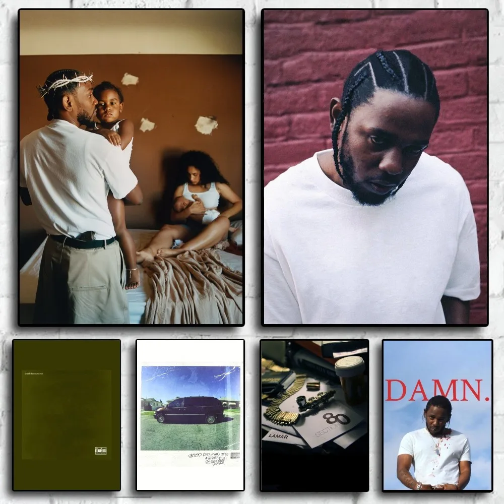 kendrick-lamar-Rapper-Poster-Gallery-Prints-Self-Adhesive-Home-Decor ...