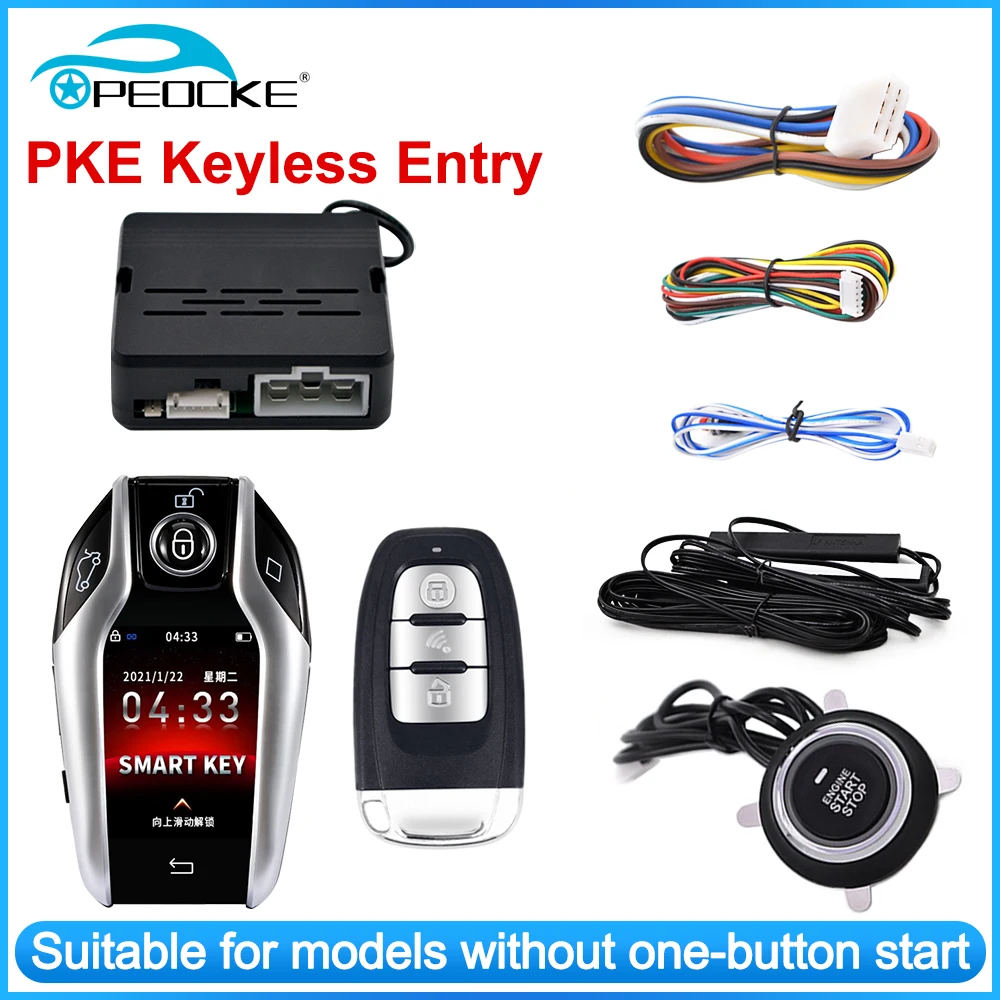 Universal-Remote-Smart-Key-with-LCD-Display-Start-Stop-Button-PKE ...