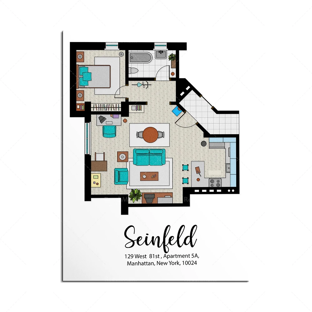Seinfeld Apartment Floor Plan
