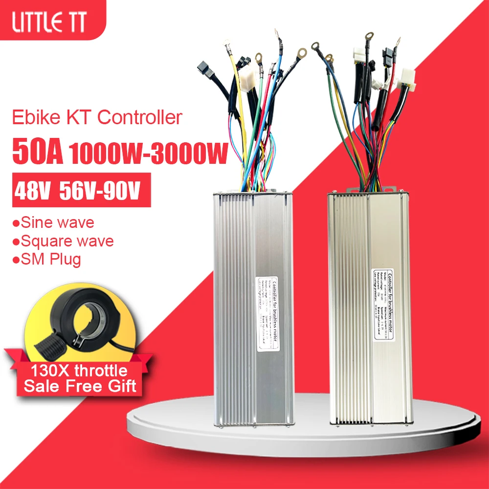 Electric-Bike-KT-50A-Controller-48V-60V-72V-90V-Ebike-Brushless-1000W ...