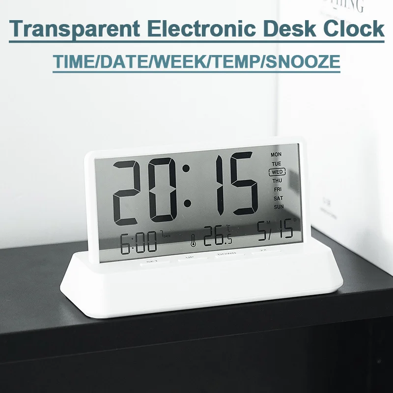 Digital-Alarm-Clock-Transparent-Electronic-Desk-Clocks-with-Date-Temp ...