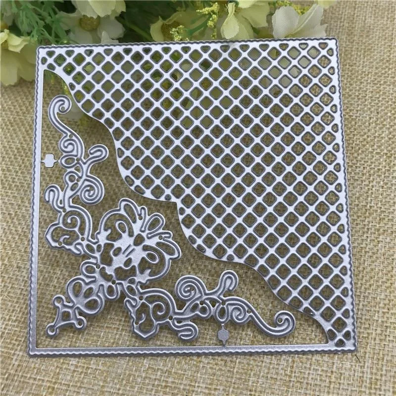 Grid-Background-Square-Frame-Metal-Cutting-Dies-Stencils-Scrapbooking ...