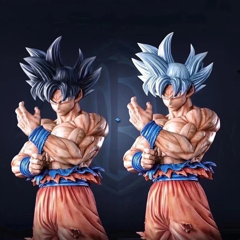 45cm Dragon Ball Z Anime Figures Son Goku Double-headed Migatte Pvc ...